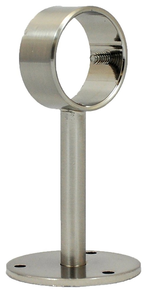 Urbanest Ceiling/Wall Bracket for 1 1/8" Rod, Brushed Steel - Walmart.com