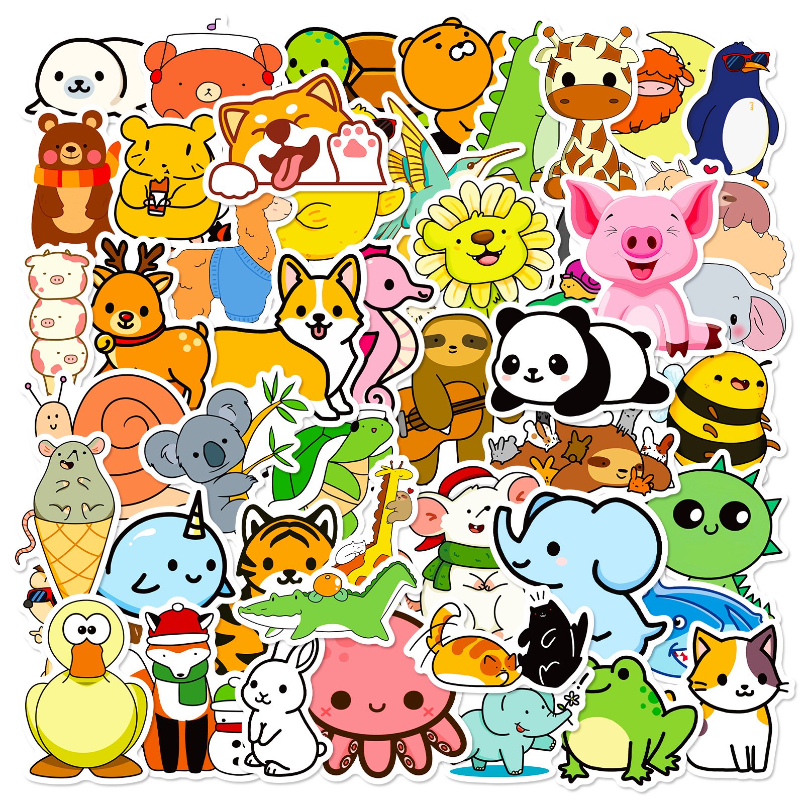 Click here for Unbranded 100pcs Animal Stickers  Cute Childrens G... prices