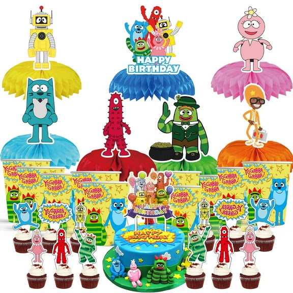 Yo Gabba Gabba Party Supplies Decor Decorations Plates Movie Background ...