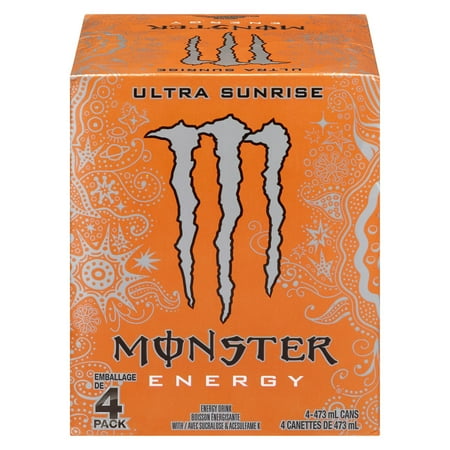 MONSTER ENERGY Ultra Sunrise, 473mL, 4 pack - Walmart.ca