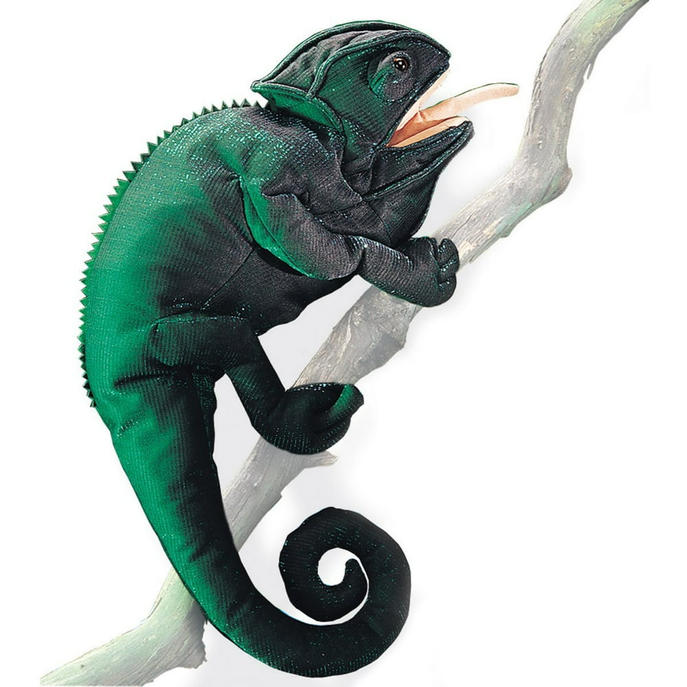Hand Puppet - Folkmanis - Chameleon New Animals Soft Doll Plush Toys ...