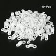 Unique Bargains 100Pcs Nylon Cable Clamp Wire Tube Fastener Fixing Clip ...