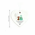 EDHITNR Heart-Shaped Sea Glass Friendship Ornament, Handmade Sea Glass ...