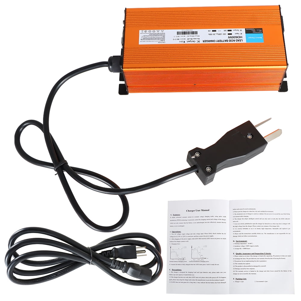 munirater 36 volt 14 amp crowfoot plug golf cart battery charger For ...