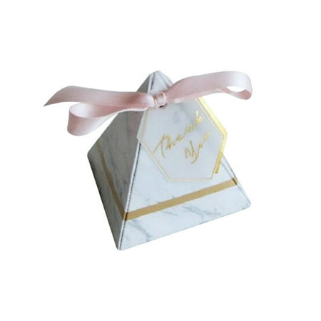 Europe Style Triangular Style Candy Box Wedding Favors Party Supplies ...