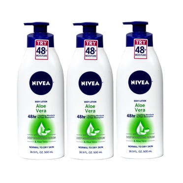 NIVEA Aloe Vera Daily Moisturizer with Deep Nourishing Serum, 16.9 Fl ...
