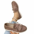 Brown Women'S Moccasins With Shallow Mouth And Solid Color Design For ...