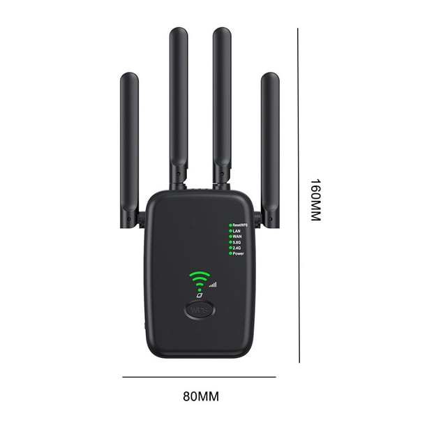 Repetidor De Wifi Repetidor WiFi Banda dual 2.4Ghz / 5Ghz Extensor WiFi ...