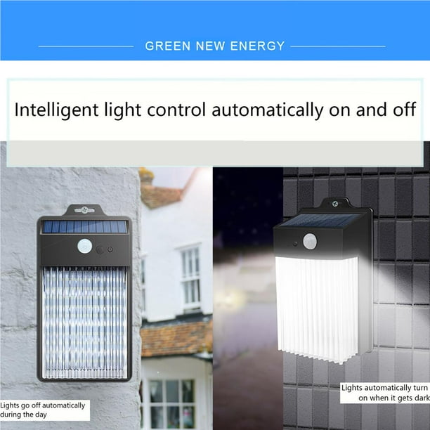 50LEDs Wall Lamp Human Body Induction Solar Powered Wall Scone Energy ...