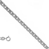 Children's 14K Solid White Gold Box Chain Baby Necklace 13 Inches ...