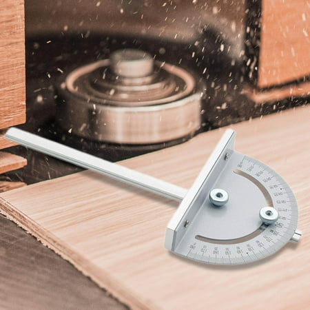 Metal Protractor 180 Degrees Round aluminum miter slot guide table saw ...
