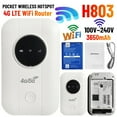 H803 4G LTE Mobile WiFi Router 3650mAh 150Mbps WiFi Modem Up to 10 ...