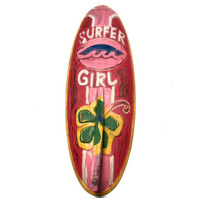 Surfer Girl Surf Sign 20" w/ Fin - Surfing Decor Accents | #bds1208350 ...