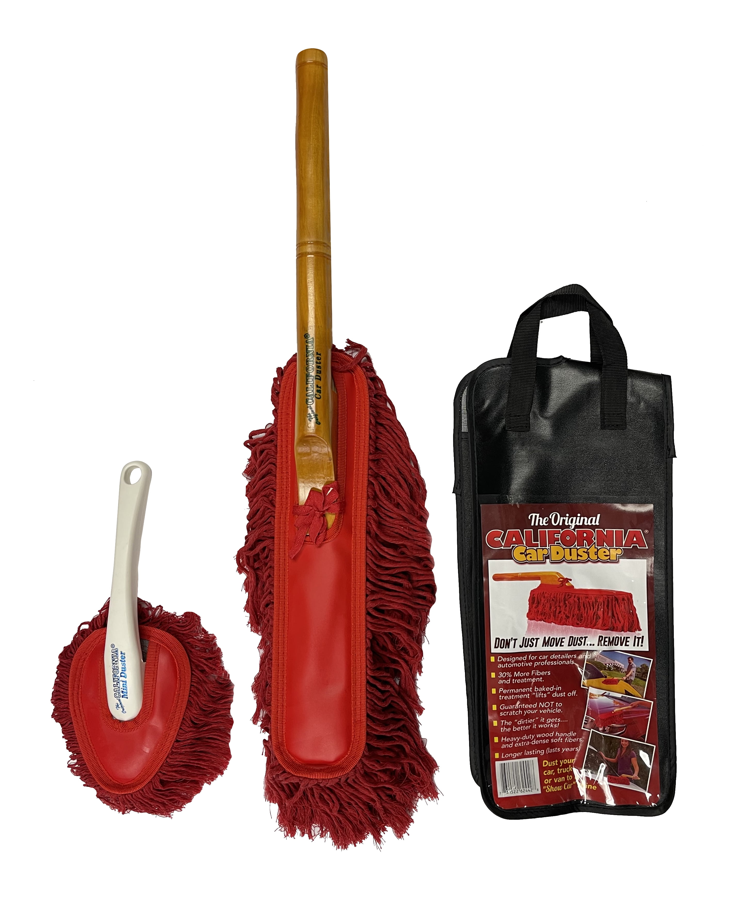 California Car Duster Detailing Combo with Wood Handle Car Duster and ...