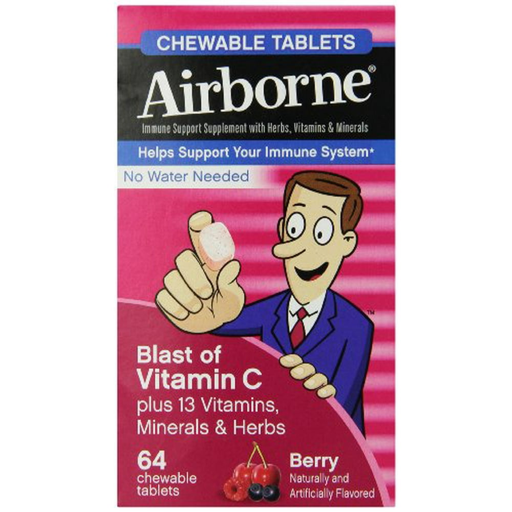 Immune Support Chewable Tablet, Berry, 64 Count - Walmart.com - Walmart.com