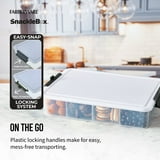 Farberware Build-a-Board Snackle Box with Locking Plastic Cutting Board ...