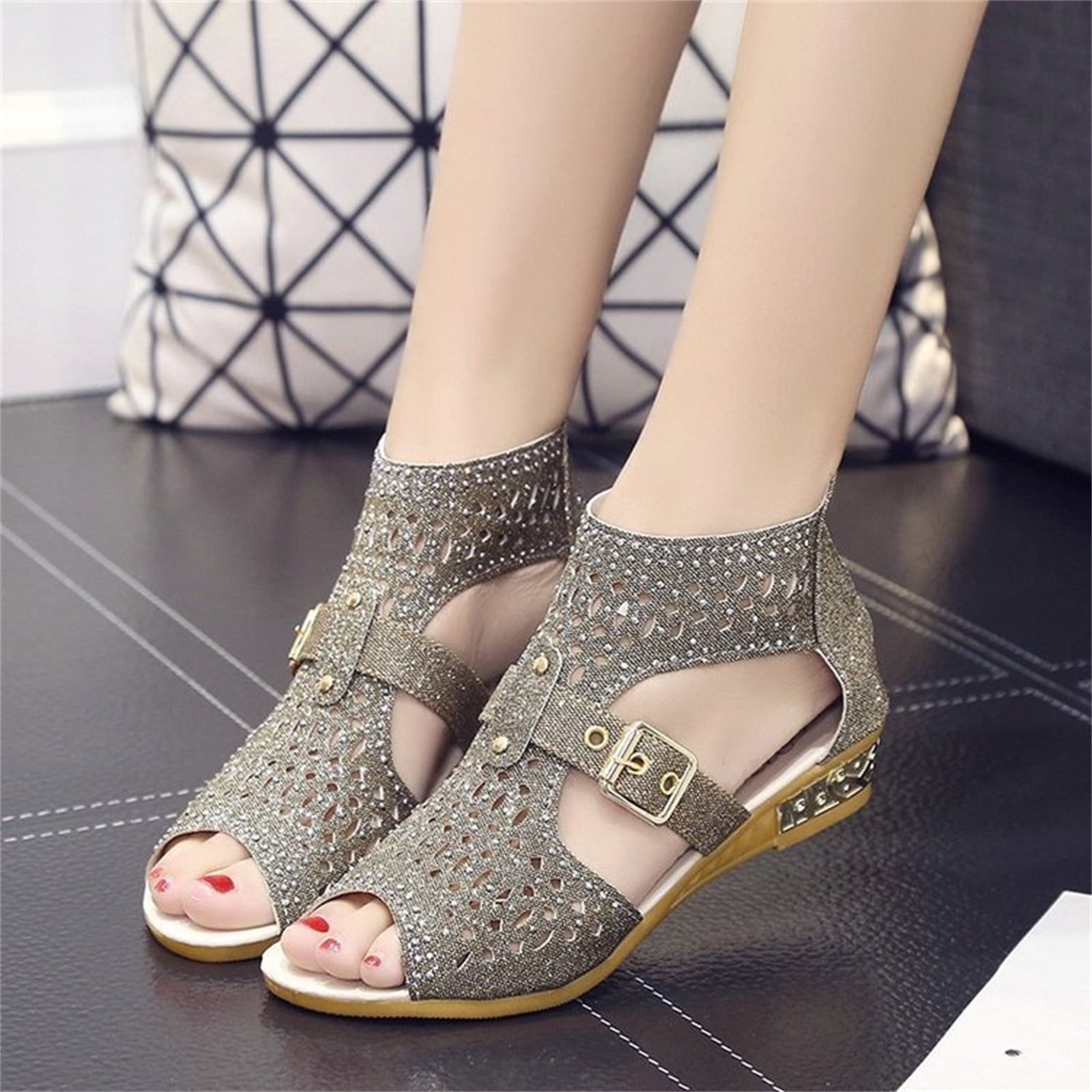 Click here for Rkstn Sandals For Women Summer Ladies Shoes Wedge... prices