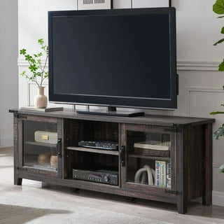 Mainstays 4 Cube TV Console for TVs up to 59", Rustic Oak - Walmart.com
