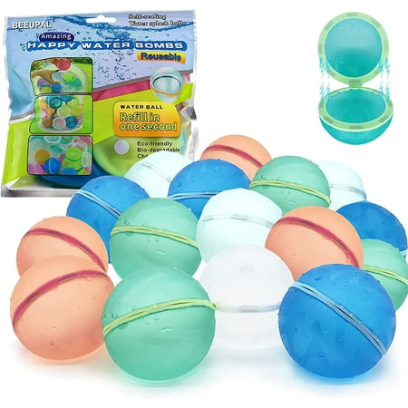 XUYIDAN Reusable Water Balloons Quick Fill Self Sealing, Refillable ...