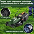 Lawn Mower, Electric Lawn Mowers with Grass Collection Box, 10 AMP ...