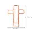 FENGGUIQU Rose Gold Cross Paper Clips for Office Use Metal Material ...