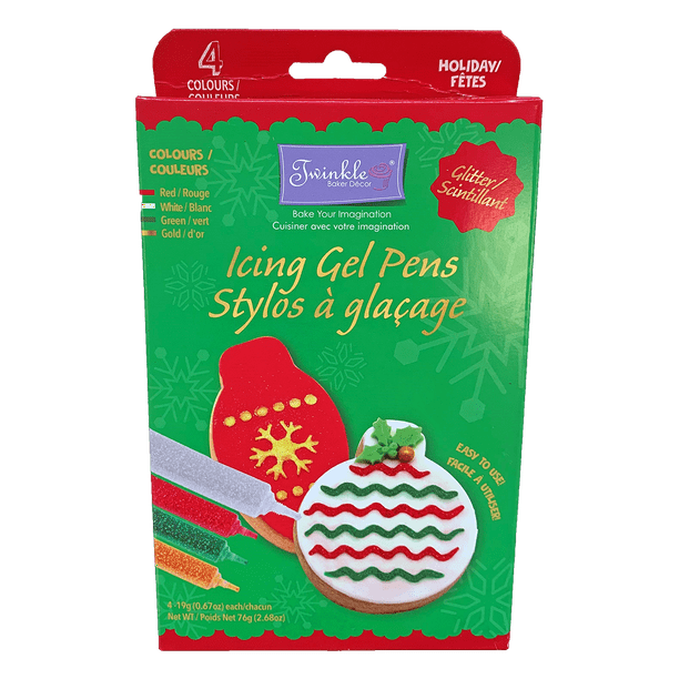 TWINKLE GLITTER ICING GEL KIT - 4 PACK, TWINKLE GLITTER ICING GEL KT ...