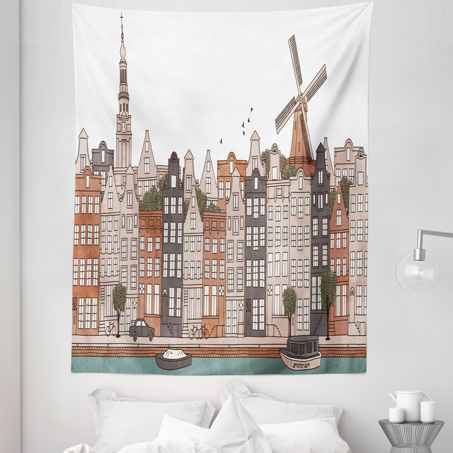 Amsterdam Tapestry, Old Netherlands Historical Buildings European Art ...