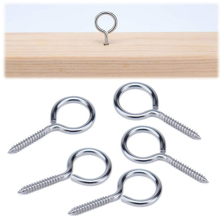 T316 Stainless Steel Eye Shape Screws, Heavy Duty Screw Eyes for Metal ...
