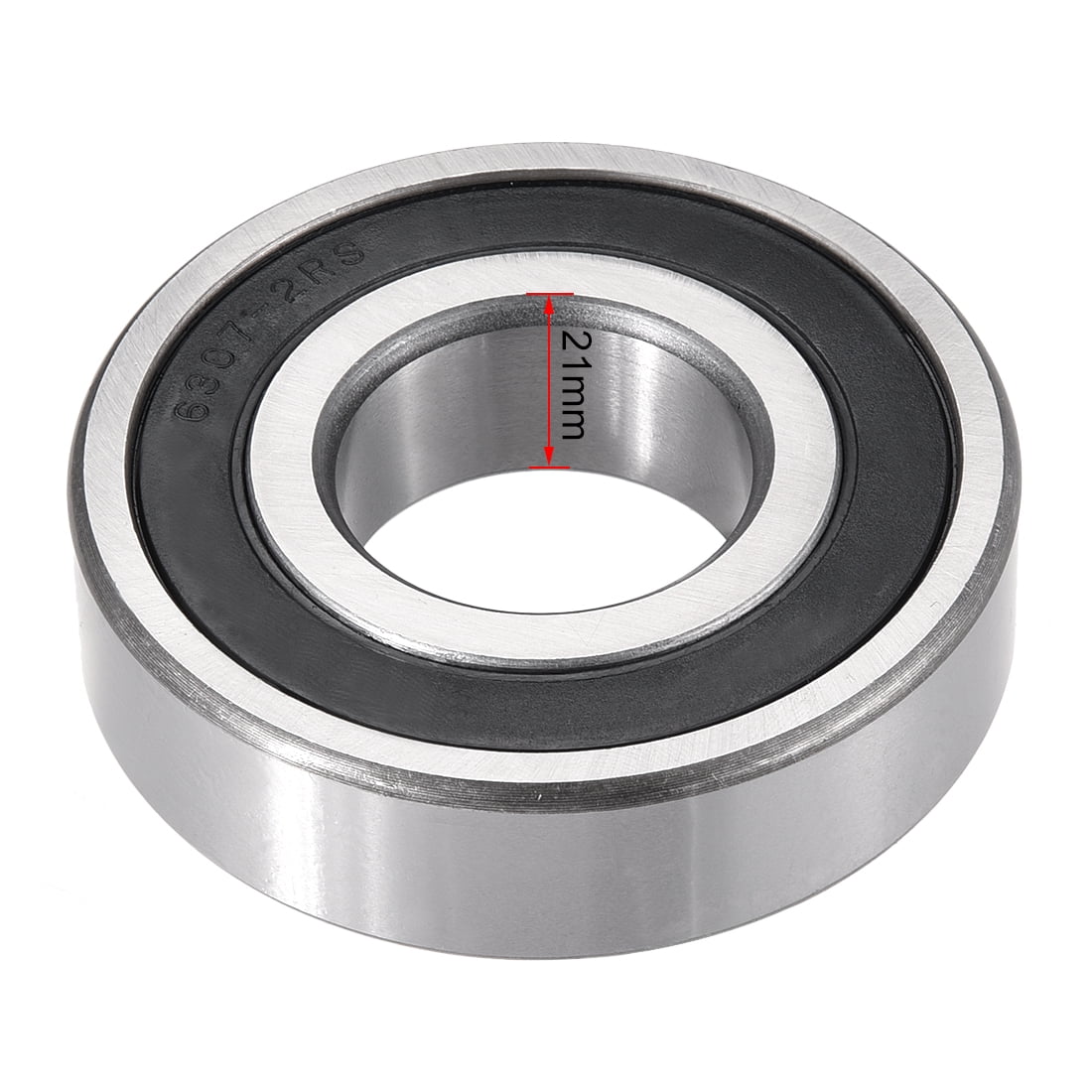 Deep Groove Ball Bearing 6307-2RS Double Sealed 35mmx80mmx21mm Chrome ...