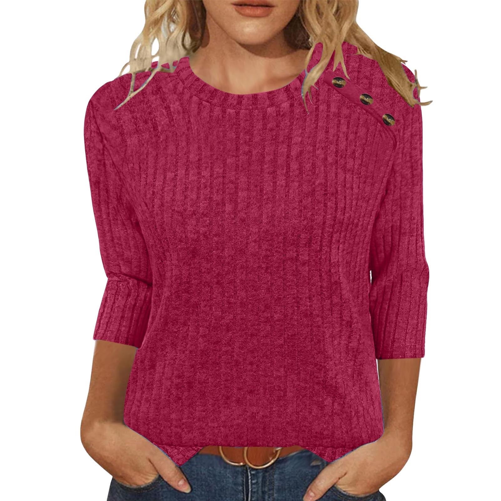 Click here for Pincandy Womens Sweaters Fall Fashion 3/4 Length S... prices