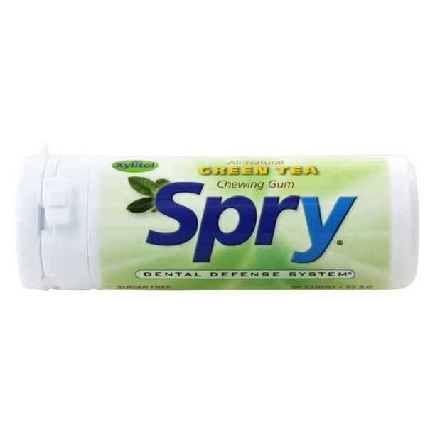 Xlear - Spry Chewing Gum with Xylitol Green Tea - 27 Piece(s) - Walmart.ca