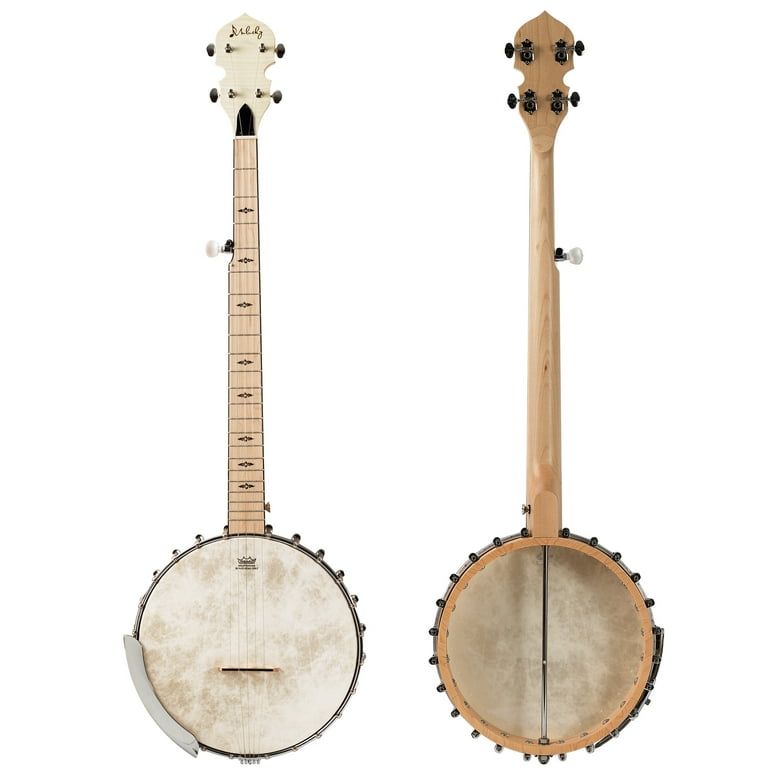 Banjo With Remo Head Mulucky 5 String Banjo Full Size Open Back - Maple ...