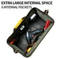 Waterproof Tool Bag,ABS Rubber Hard Bottom Wear-Resistant Tool Bag,with ...