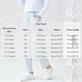 Ashyfjp Kids Pants for Girls Casual Solid Color High Elastic Waist ...