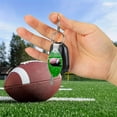 60pcs Wood Football Shaped Keychains Blanks Double Sided Heat Transfer ...