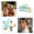 3. Spring Floral Butterfly Resin Hair Clip Lightweight Grip for Kids ...