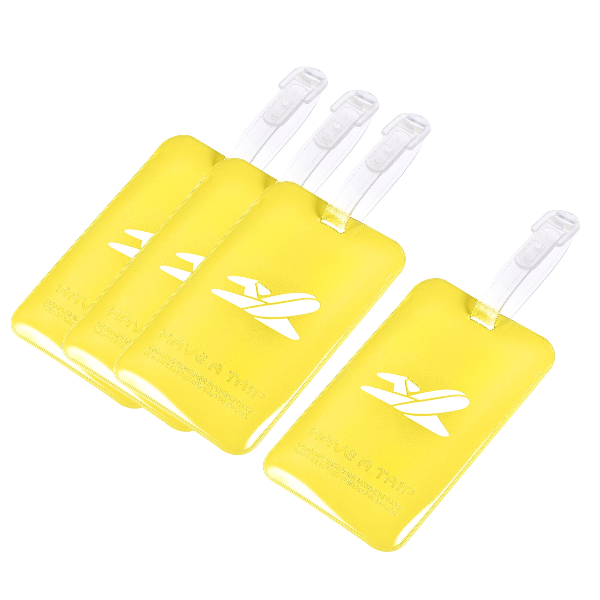 Uxcell Luggage Tag PVC Holders Baggage Label Identifier with Straps ...