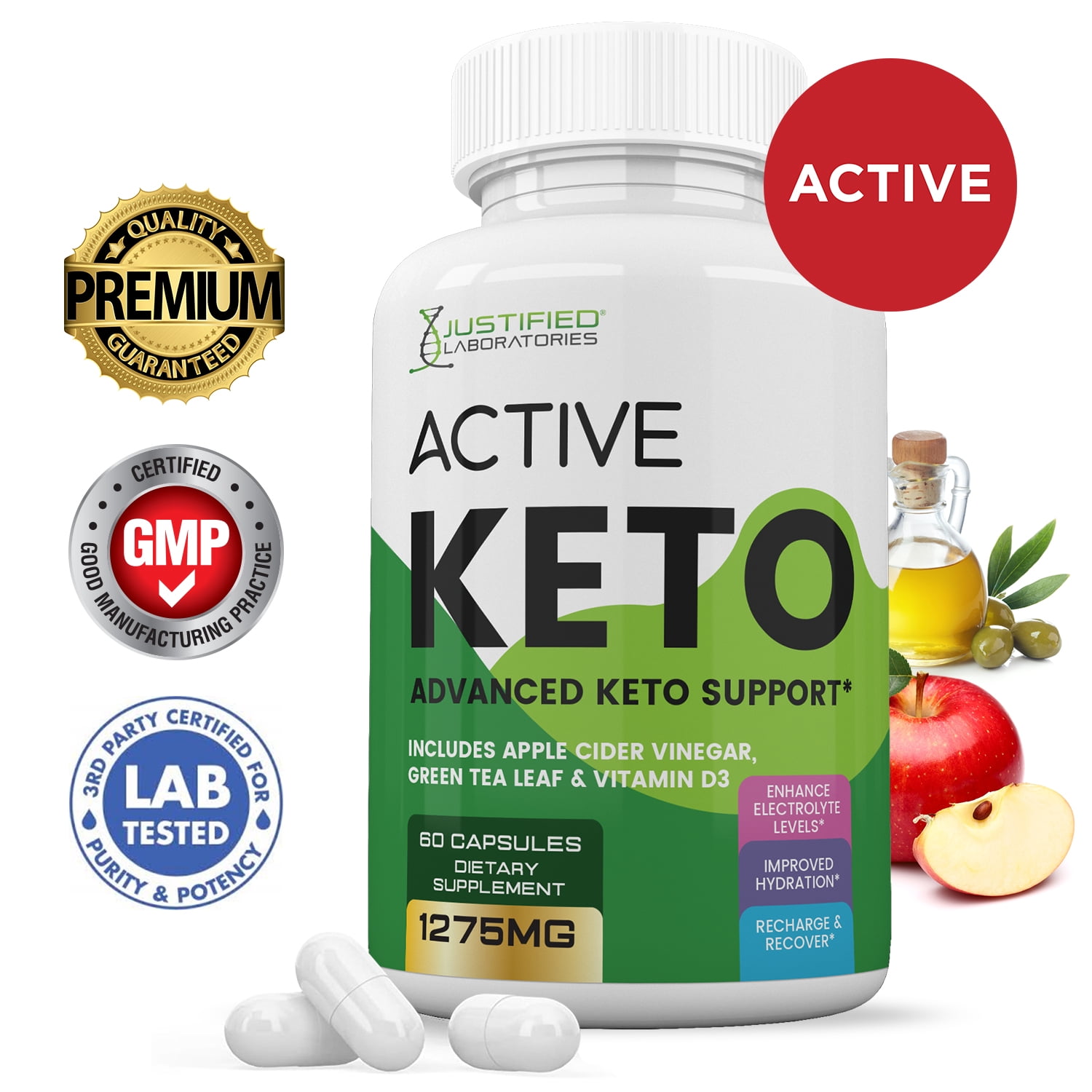 Active Keto ACV Pills 1275mg Dietary Supplement 60 Capsules - Walmart.com