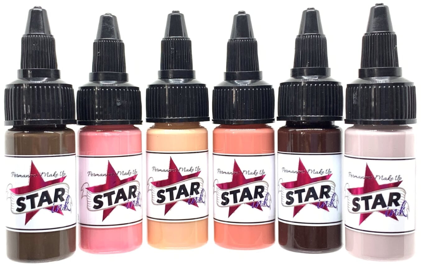 STARINKMAKEUP - Permanent makeup ink - Kit Areolas 15ml (6 units ...