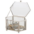 Home Details Vintage Mirrored Bottom Diamond Shape Unisex Glass ...