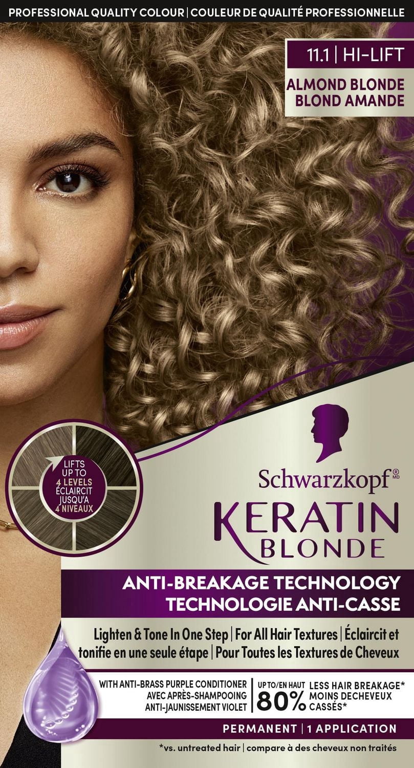 Schwarzkopf Keratin Blonde Permanent Hair Colour Cream Almond Blonde 11 ...