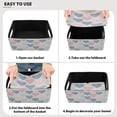 2 Pcs Foldable Felt Storage Bins Decorative Fabric Organizer Baskets ...