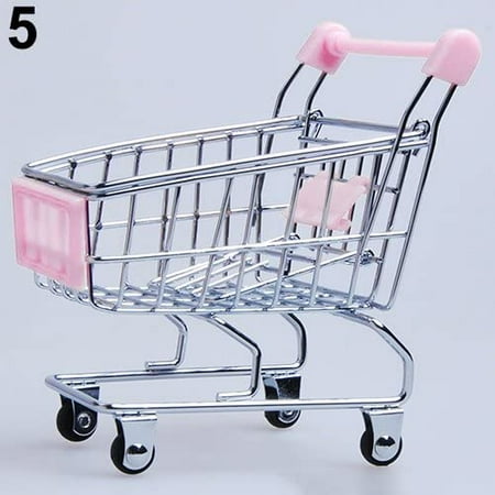 Kids Toys, Supermarket Hand Trolley Mini Shopping Cart Desktop ...
