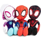 "Marvel Spiderman Soft Stuffy 8"" Plush Set - Spiderman, Miles Morales ...