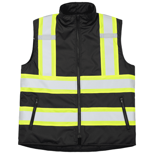 JORESTECH Hi-Vis Reversible Insulated Safety Vest, Two-Toned, ANSI ...