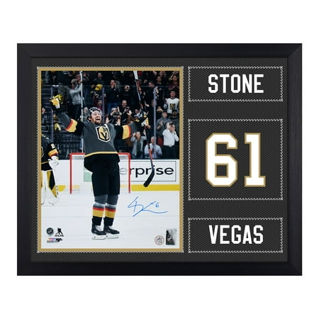 Mark Stone Signed Vegas Golden Knights Uniform Graphic 19x23 Frame ...