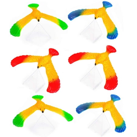 HTCM 6 PCS Balance Bird Gravity Bird with Pyramid Combination Set ...