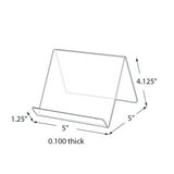 Azar Displays 515420 5"W x 5"D x 4.125"H Easel Display. Front Lip: 1.25 ...