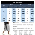 Mens Capri Pants Cropped Cargo Below Knee Shorts 3/4 Loose Fit ...