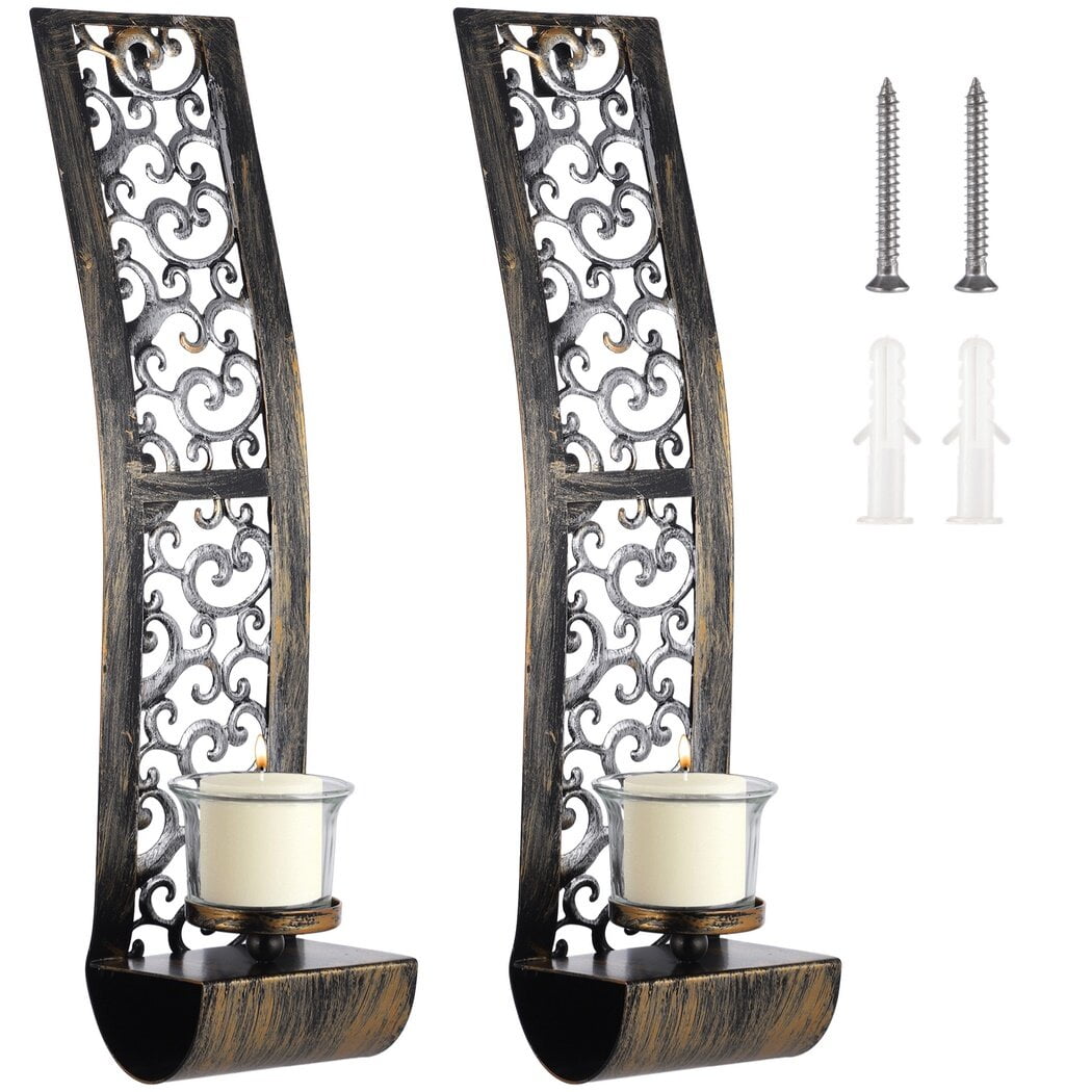 Click here for Nobrand 2 Pcs Wall Candle Holders  Antique Wall Sc... prices